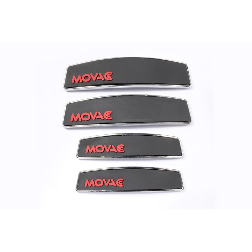 MOVACC Car Door Edge Protector_Rubberised_Silky Black (Set of 4Pcs ...